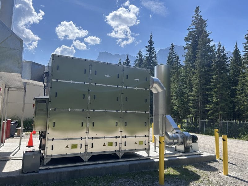 Canmore WWTP Biosolids Building Odour Control - Waste'n WaterTech